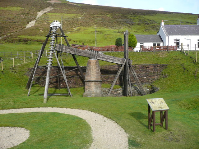 The Beam Engine, Wanlockhead for NS8713 © Copyright Humphrey Bolton and ...